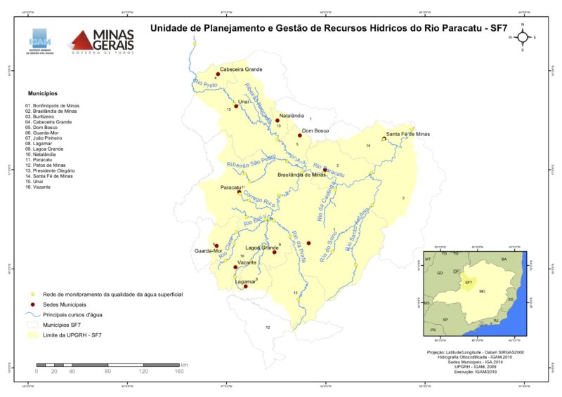CBH do Rio Paracatu (SF7) – MINAS GERAIS | CBHSF